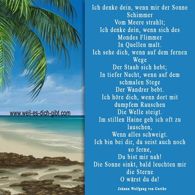 Goethe Ich Denke Dein